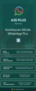 WhatsApp Plus Yukle - AZE PLUS Yüklə V30 (Rəsmi İşlək) 2025